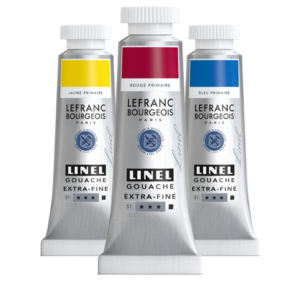 Gouache extra-fine Linel : Couleurs intenses et opacité parfaite