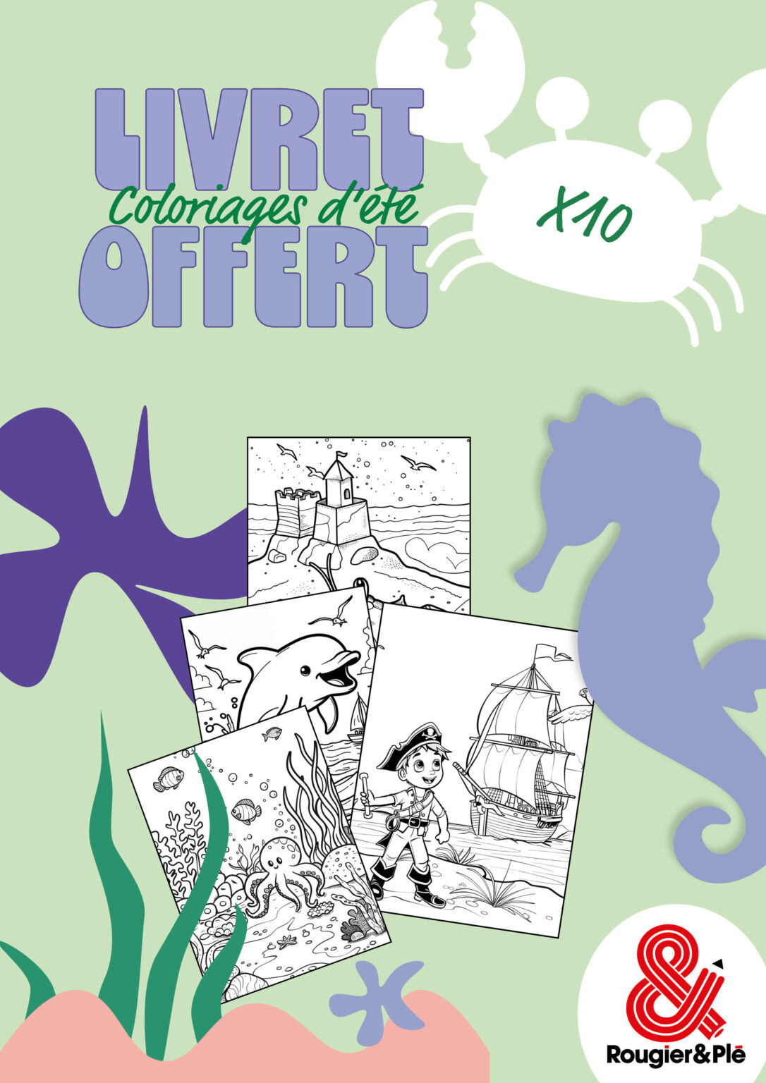 Coloriages à imprimer : 4 livrets gratuits pour un été créatif.